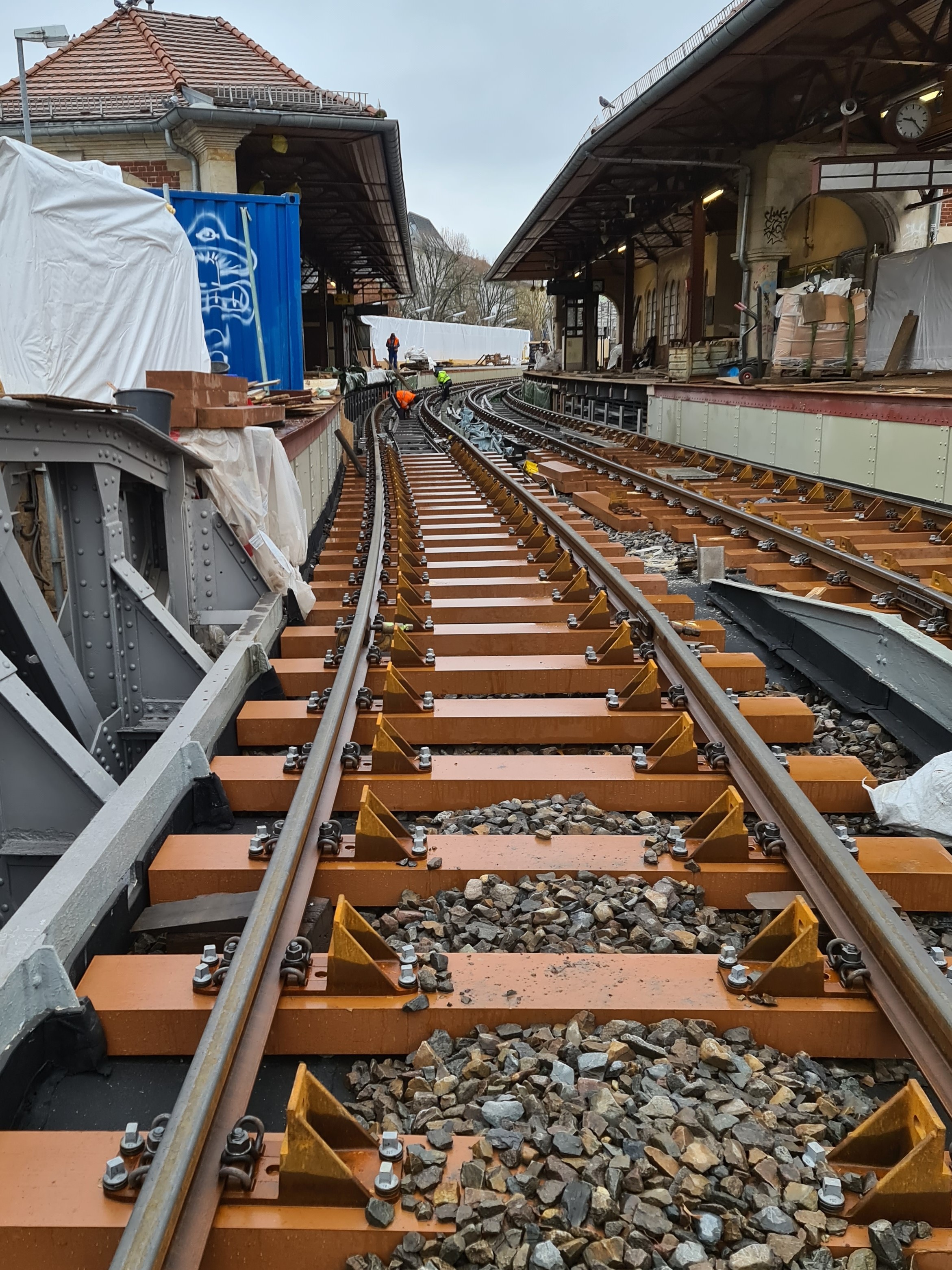 Traverses plates, Berlin (Allemagne) - Technologie ferroviaire Sekisui